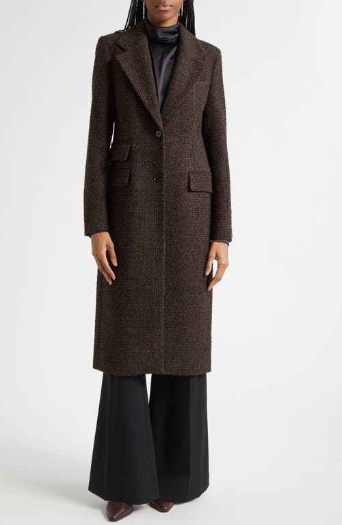 REISS Reiss Kai Check Wool Blend Bouclé Coat